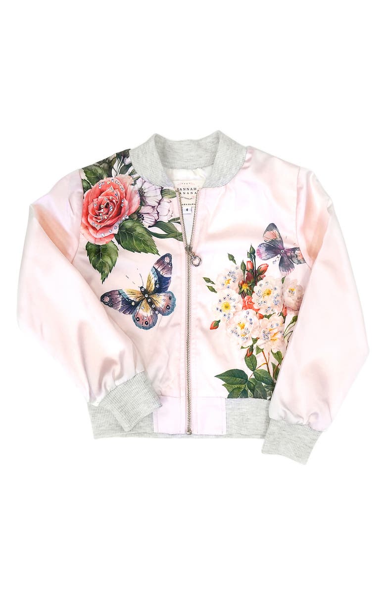 Hannah Banana Kids' Butterfly Bomber Jacket | Nordstromrack