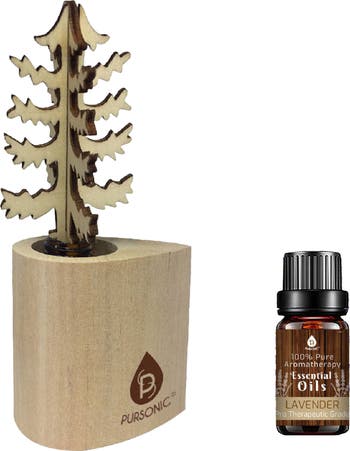 PURSONIC 3D Tree Reed Diffuser with 100% Pure Lavender Essential Oil ...