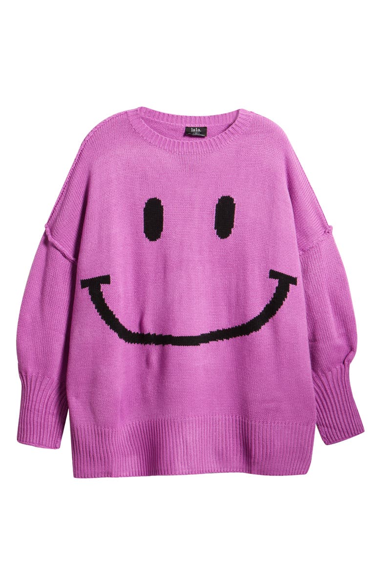 Dressed in Lala Serotonin Smiles Oversize Graphic Sweater | Nordstromrack