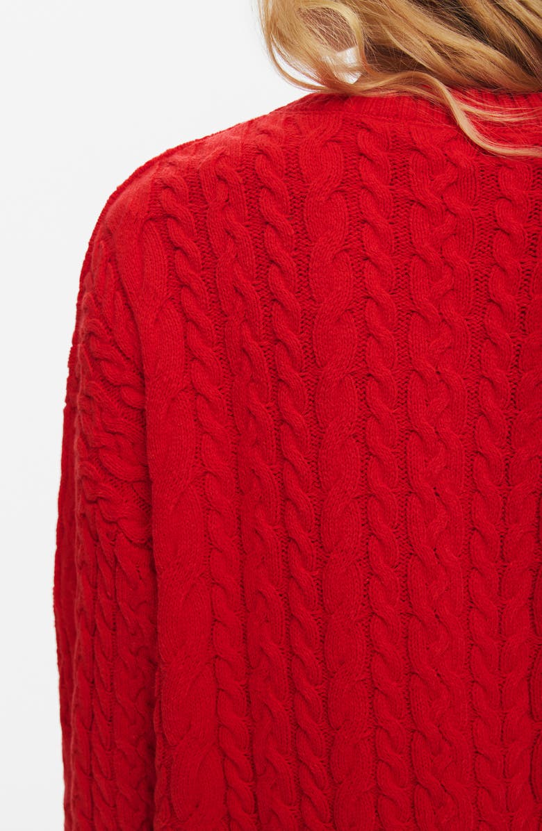Desigual Exeter Cable Crewneck Sweater | Nordstrom