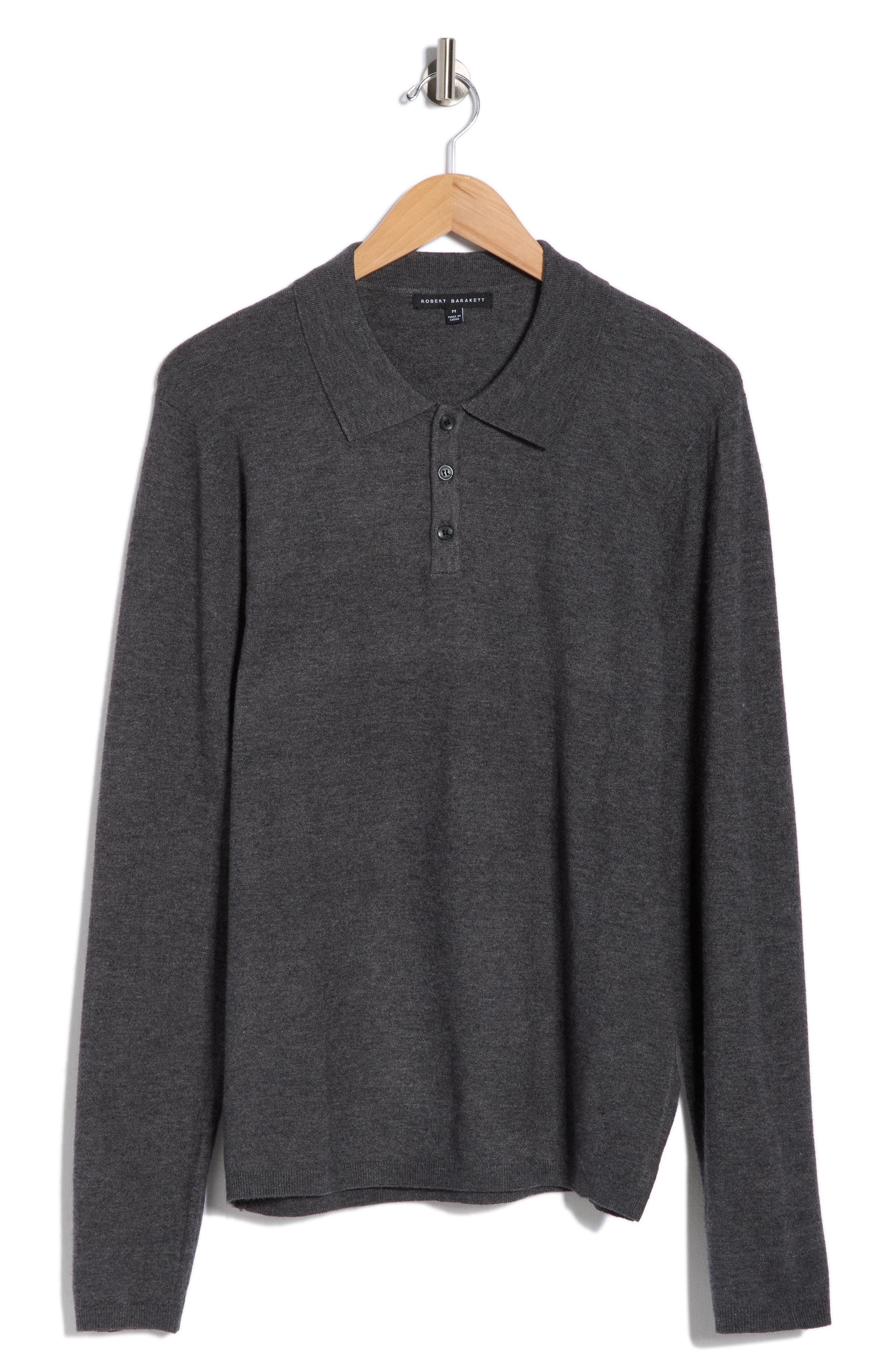 Robert Barakett Daniel Long Sleeve Polo Sweater | Nordstromrack