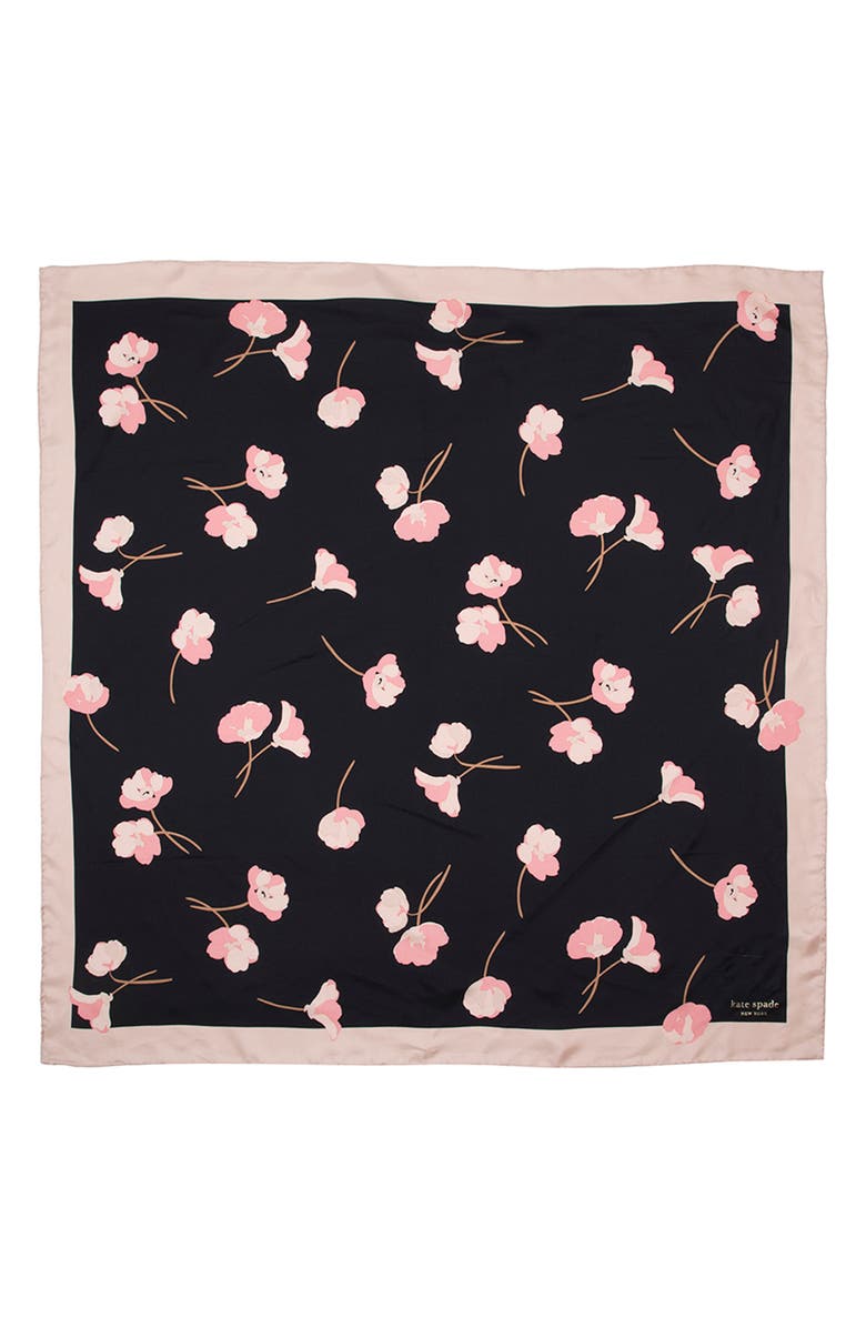 Kate Spade New York falling poppies silk bandana | Nordstrom