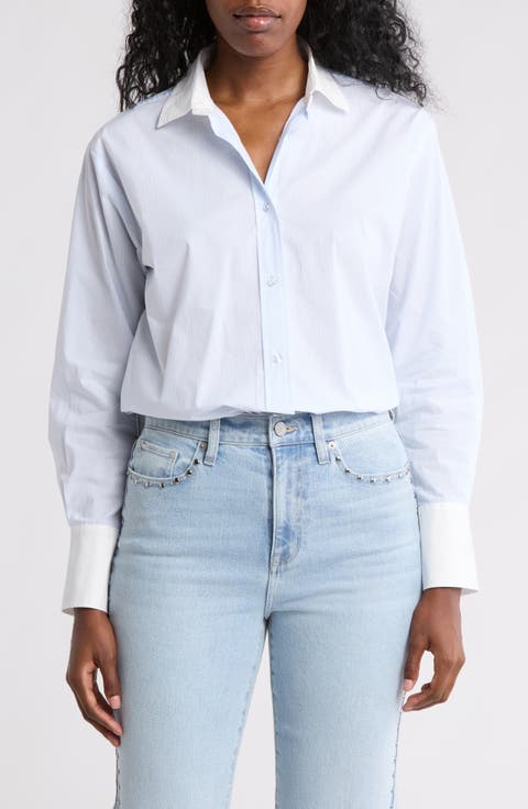 Women's 100% Cotton Button-Up Shirts Rack | Nordstrom Rack