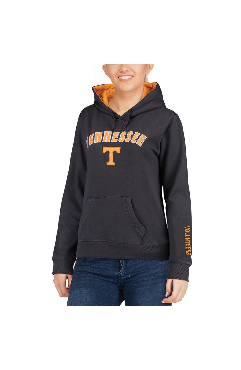 COLOSSEUM Women's Charcoal Tennessee Volunteers Arch & Logo 1 Pullover ...