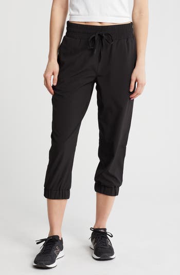KYODAN Drawstring Waist Woven Capri Pants | Nordstromrack