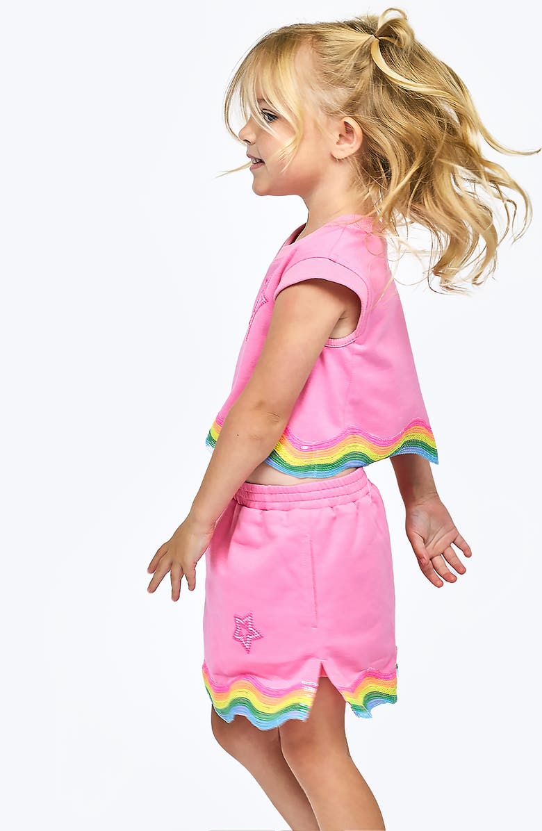 Baby Sara Kids' Star Studded Sequined Crop Top | Nordstromrack
