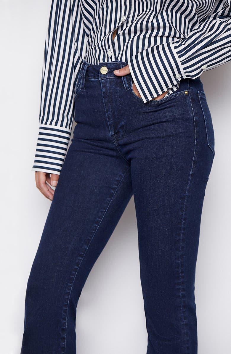 FRAME Le One Crop Mini Bootcut Organic Cotton Blend Jeans | Nordstromrack