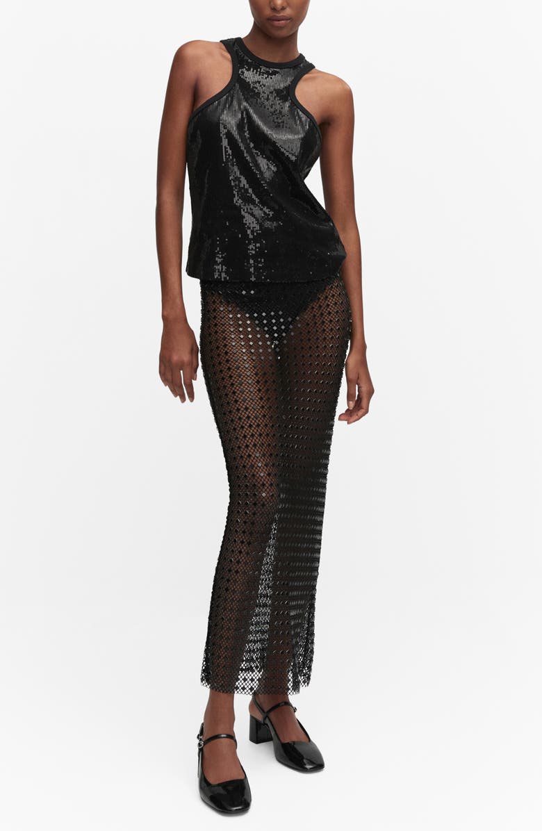 MANGO Sequin Tank | Nordstrom