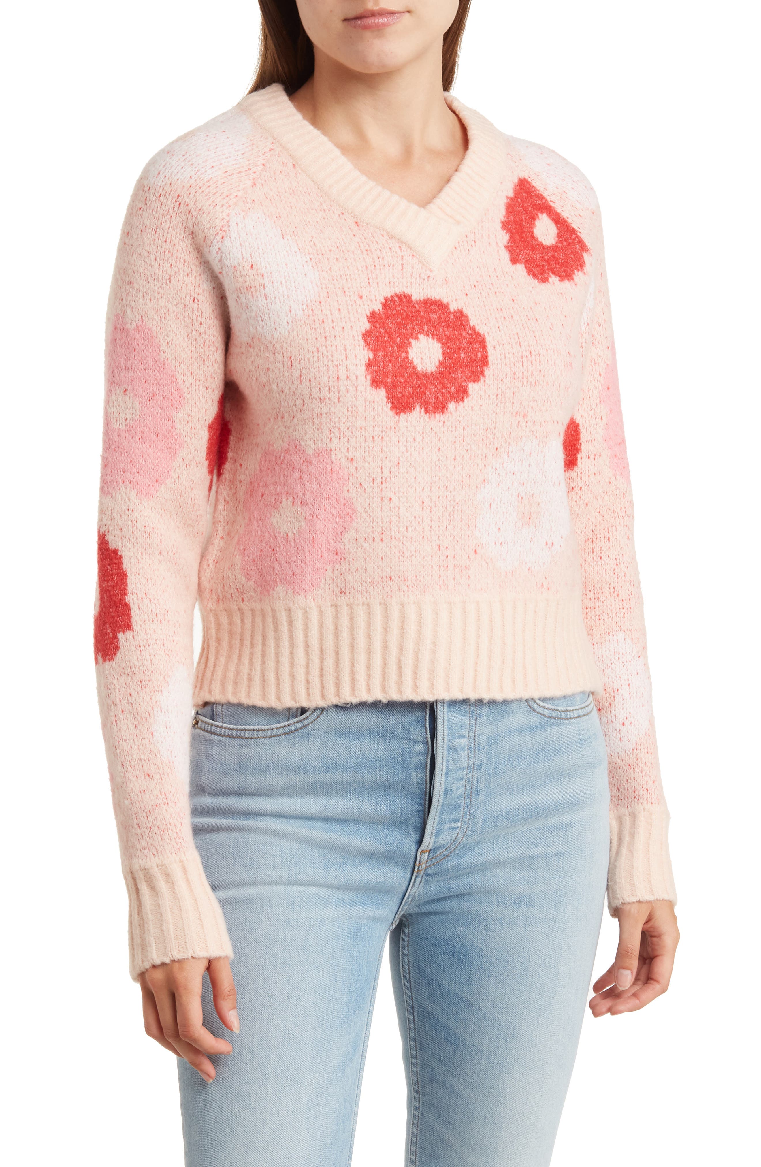 Cotton Emporium Flower Pop Pullover Sweater | Nordstromrack