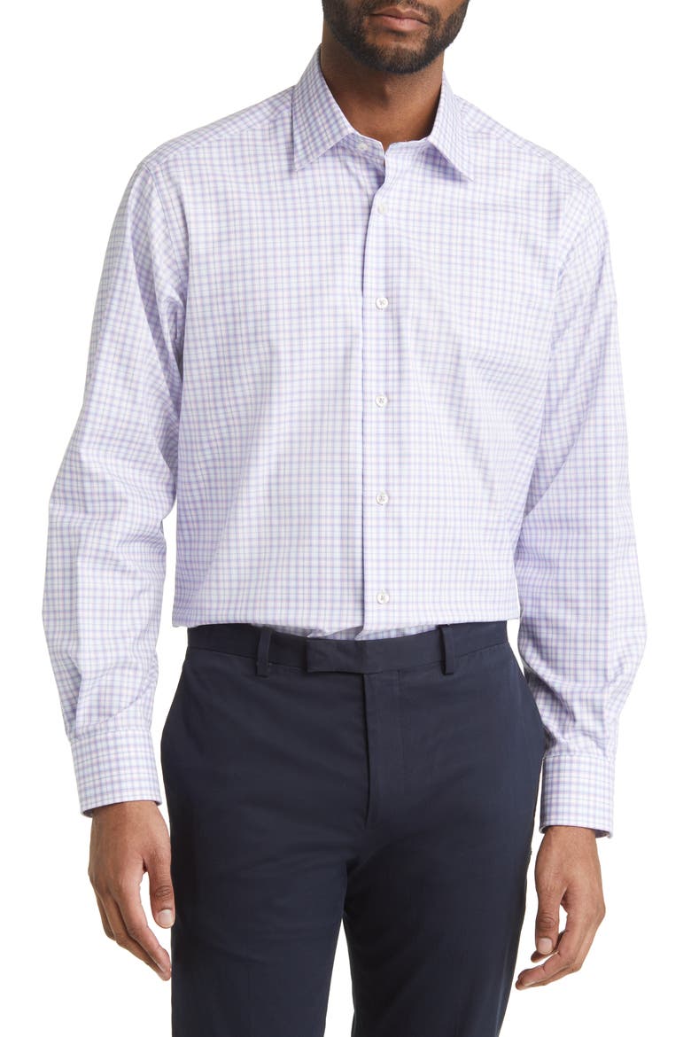 Regular Fit Plaid Twill Dress Shirt (Men) | Nordstromrack