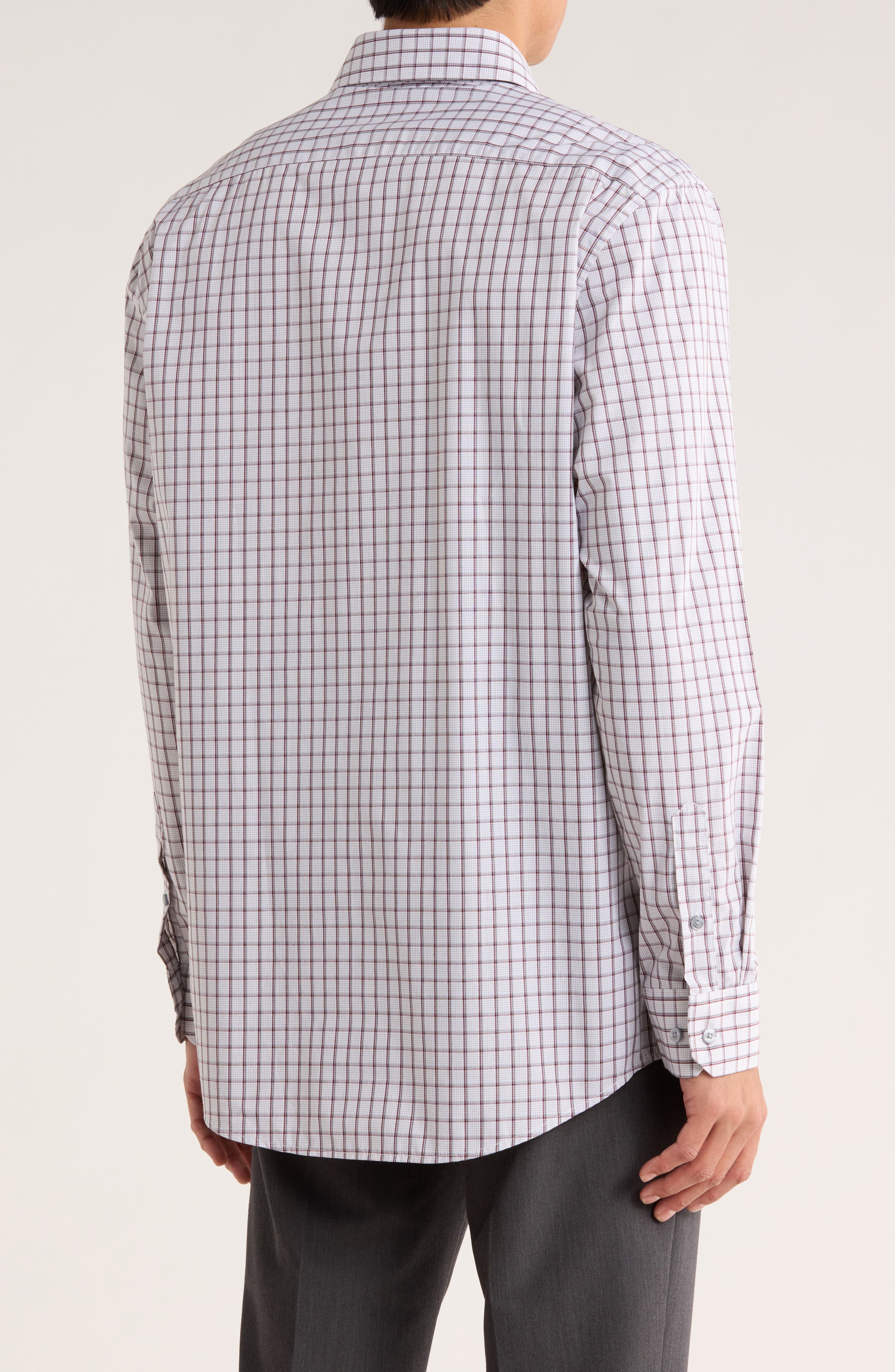 Perry Ellis Griffin Slim Fit Windowpane Check Dress Shirt | Nordstromrack