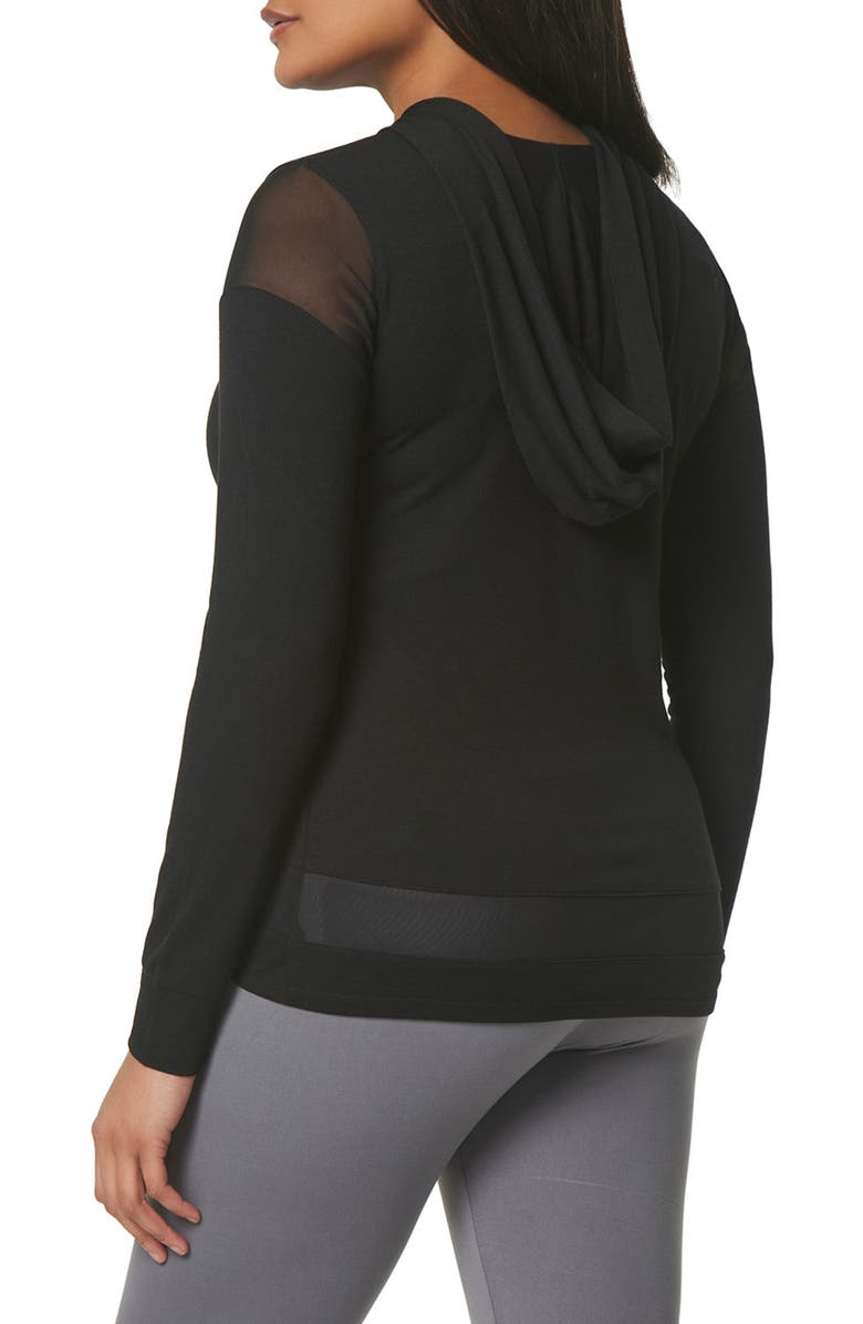 Marc New York Performance Long Sleeve Sheer Panel Hooded Pullover ...