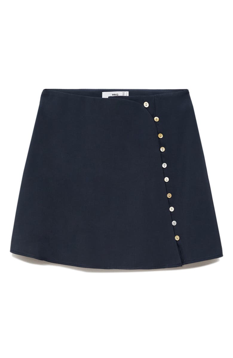 MANGO Button Accent A-Line Miniskirt | Nordstromrack