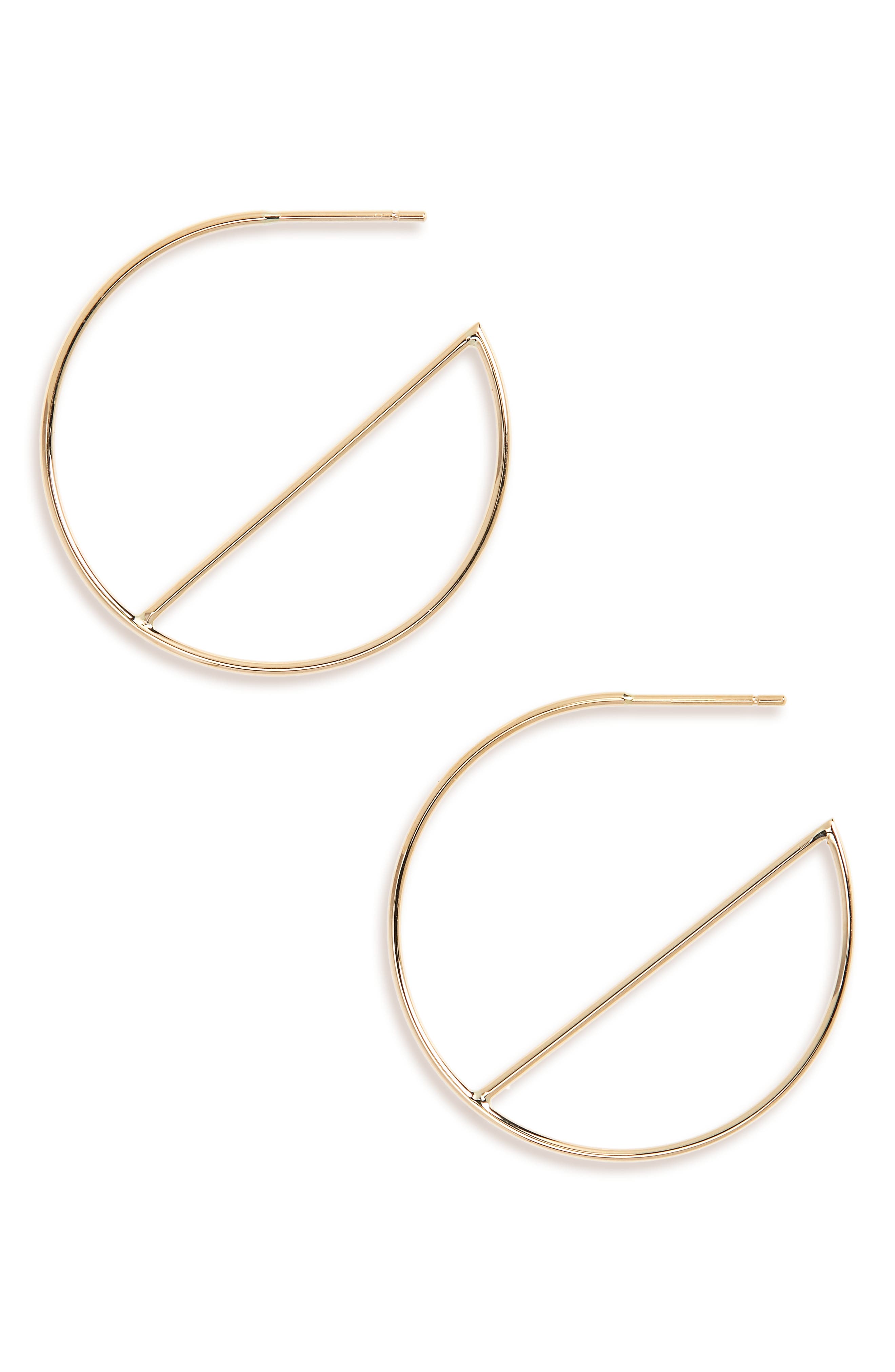 LANA Jewelry Wire Eclipse Hoops | Nordstrom