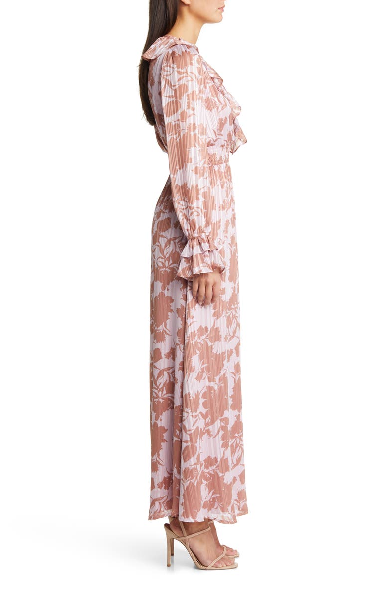 Lulus Exquisite Attention Floral Long Sleeve Maxi Dress | Nordstromrack