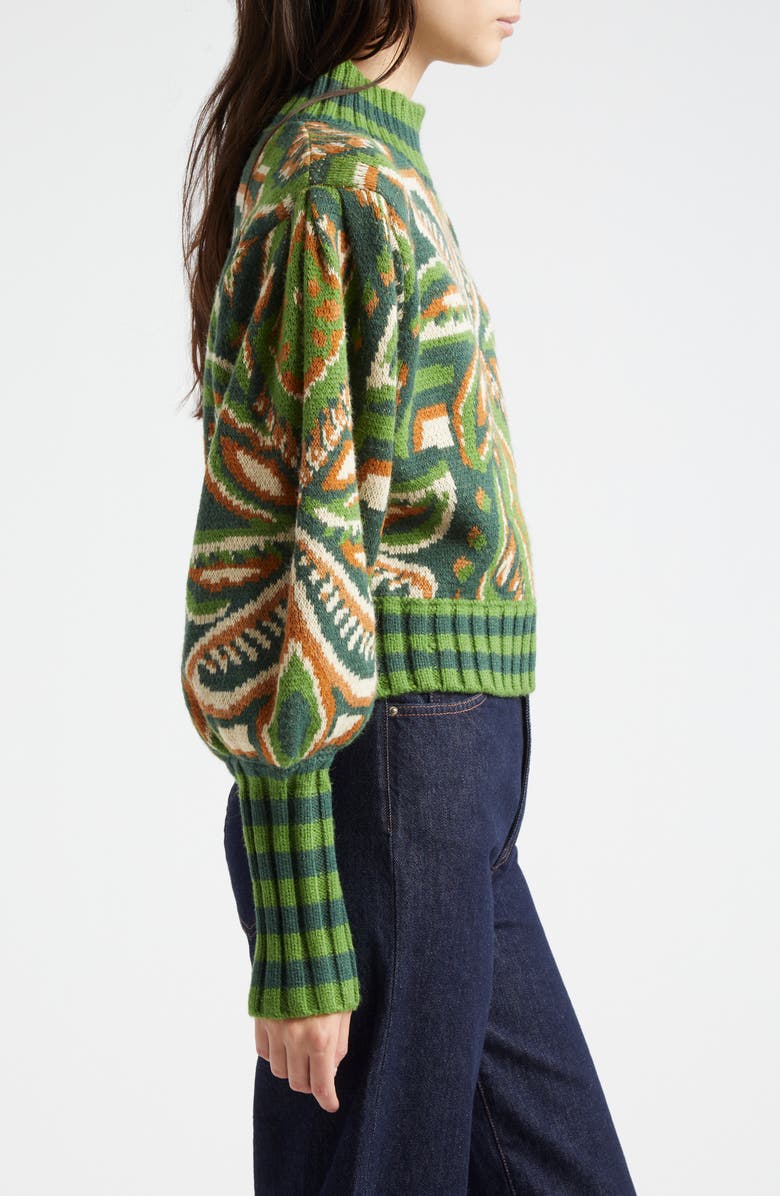 FARM Rio Pineapple Ikat Jacquard Sweater | Nordstromrack