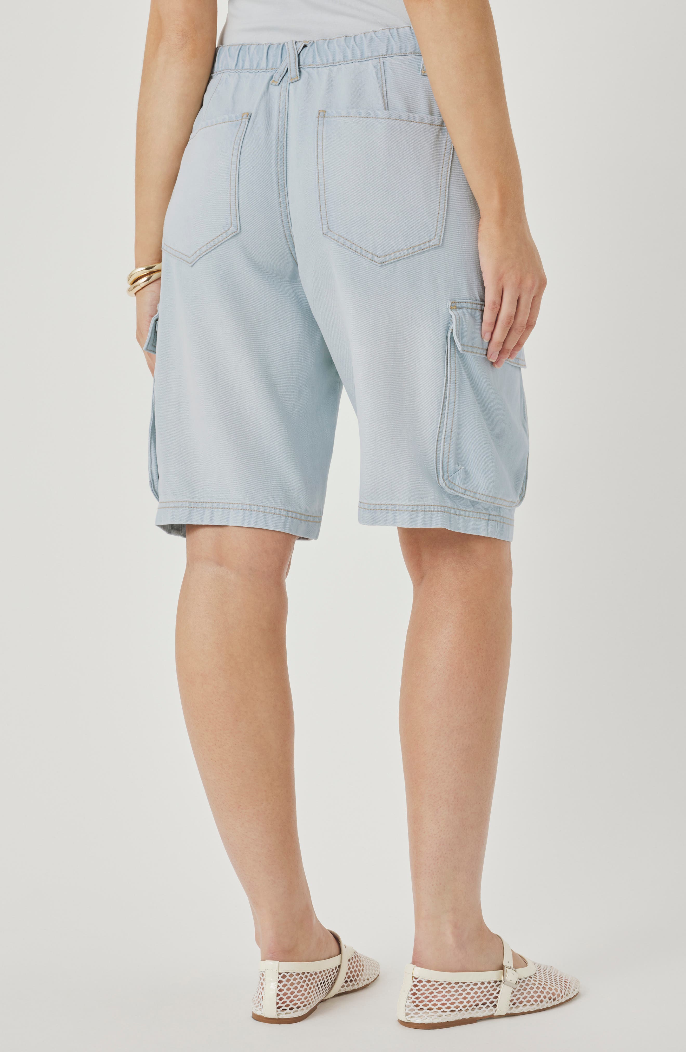 Denim Cargo Shorts (Women) | Nordstrom