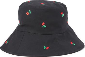 8 Other Reasons Cherry Embroidered Bucket Hat | Nordstromrack