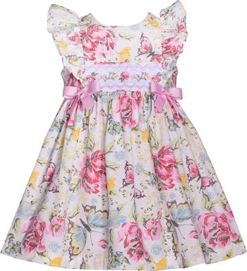 Iris & Ivy Flutter Sleeve Poplin Empire Waist Dress | Nordstromrack