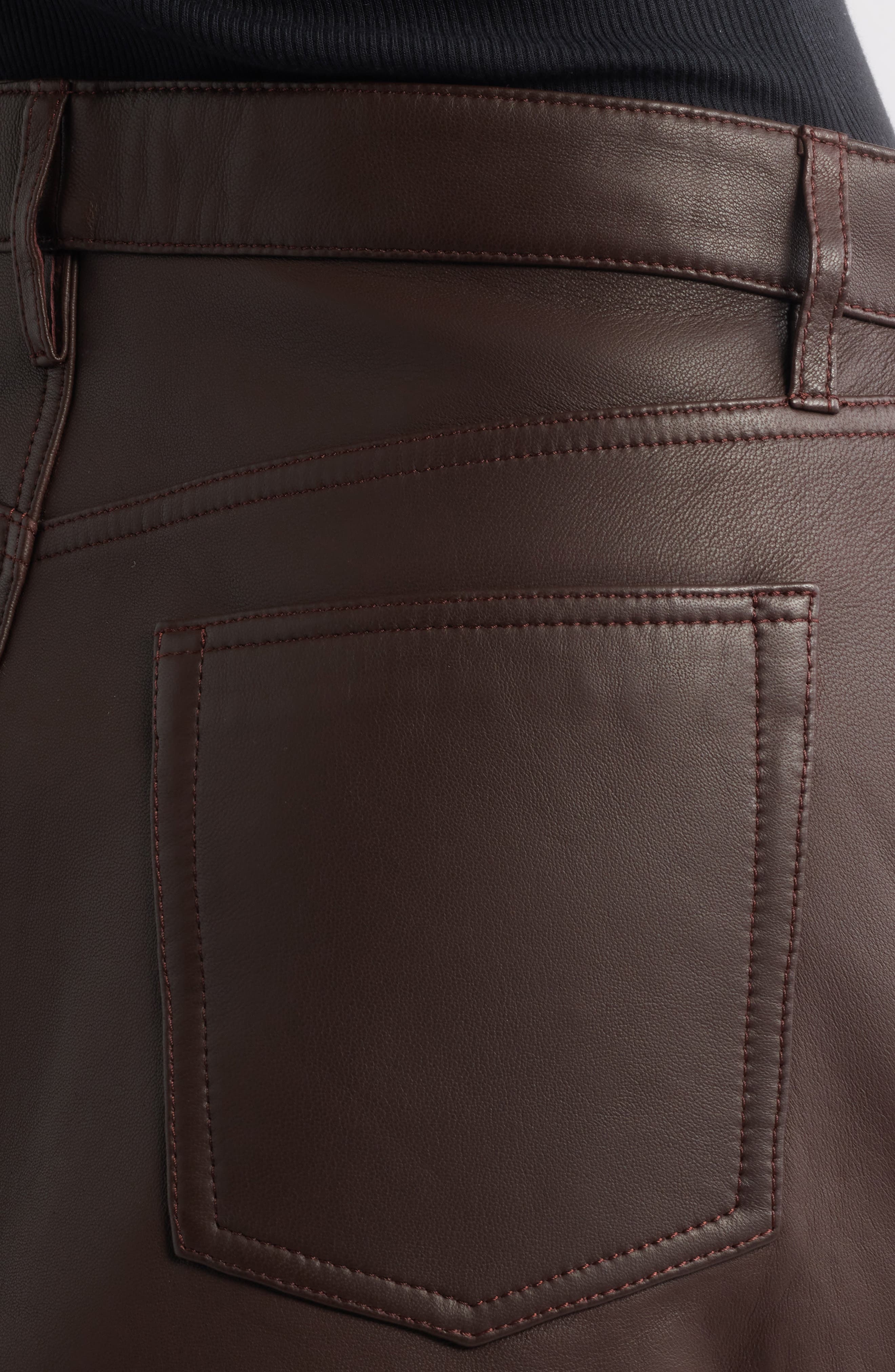FRAME The Leather Miniskirt | Nordstromrack
