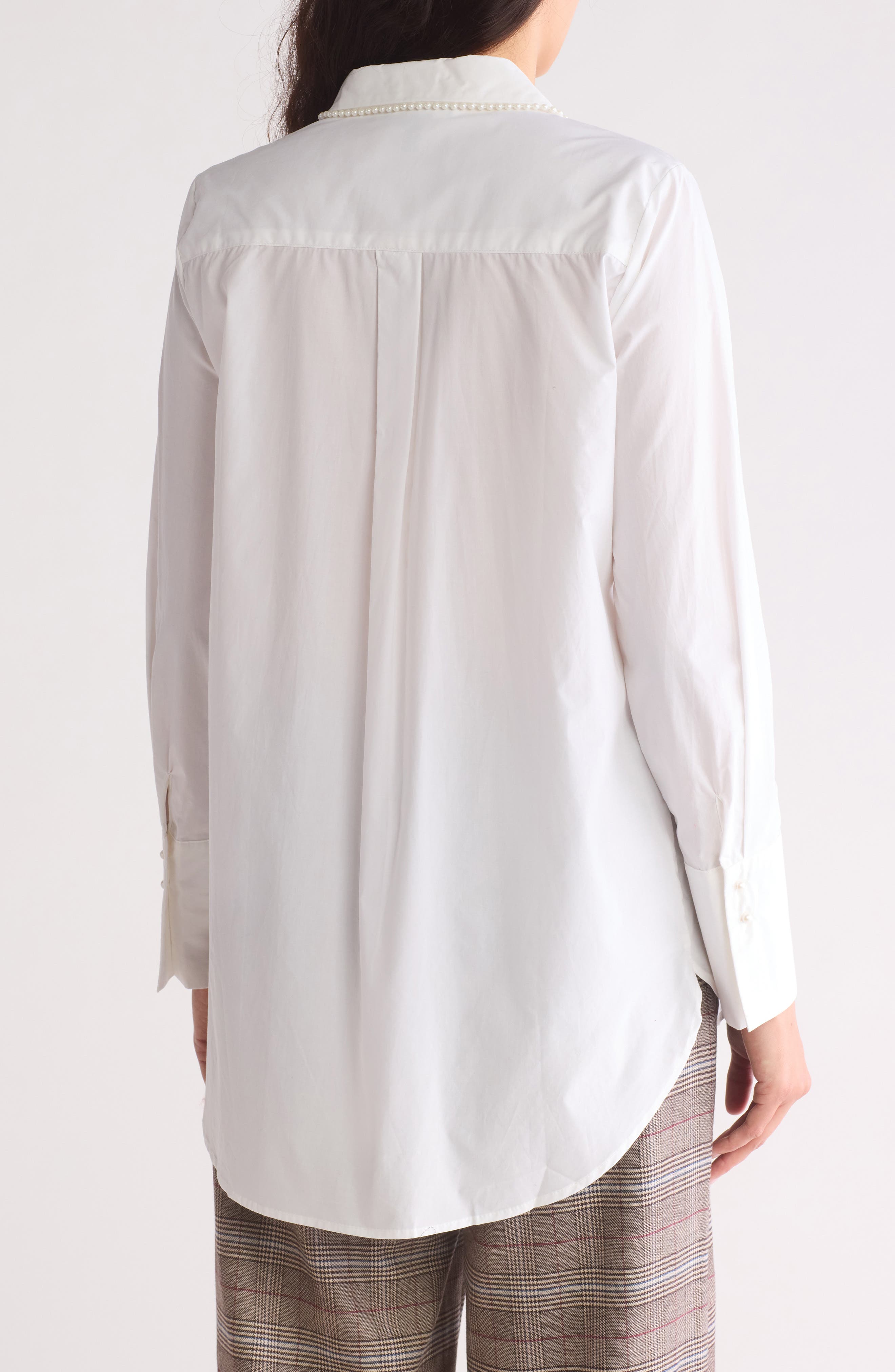 Ellen Tracy Beaded Collar Button-Up Shirt | Nordstromrack