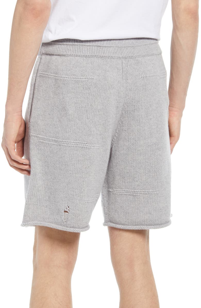 Helmut Lang Men's Distressed Wool Blend Shorts | Nordstromrack