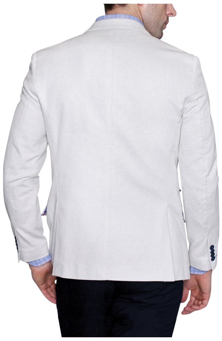 TailorByrd White Pin Dot Two Button Notch Lapel Modern Fit Sport Coat ...