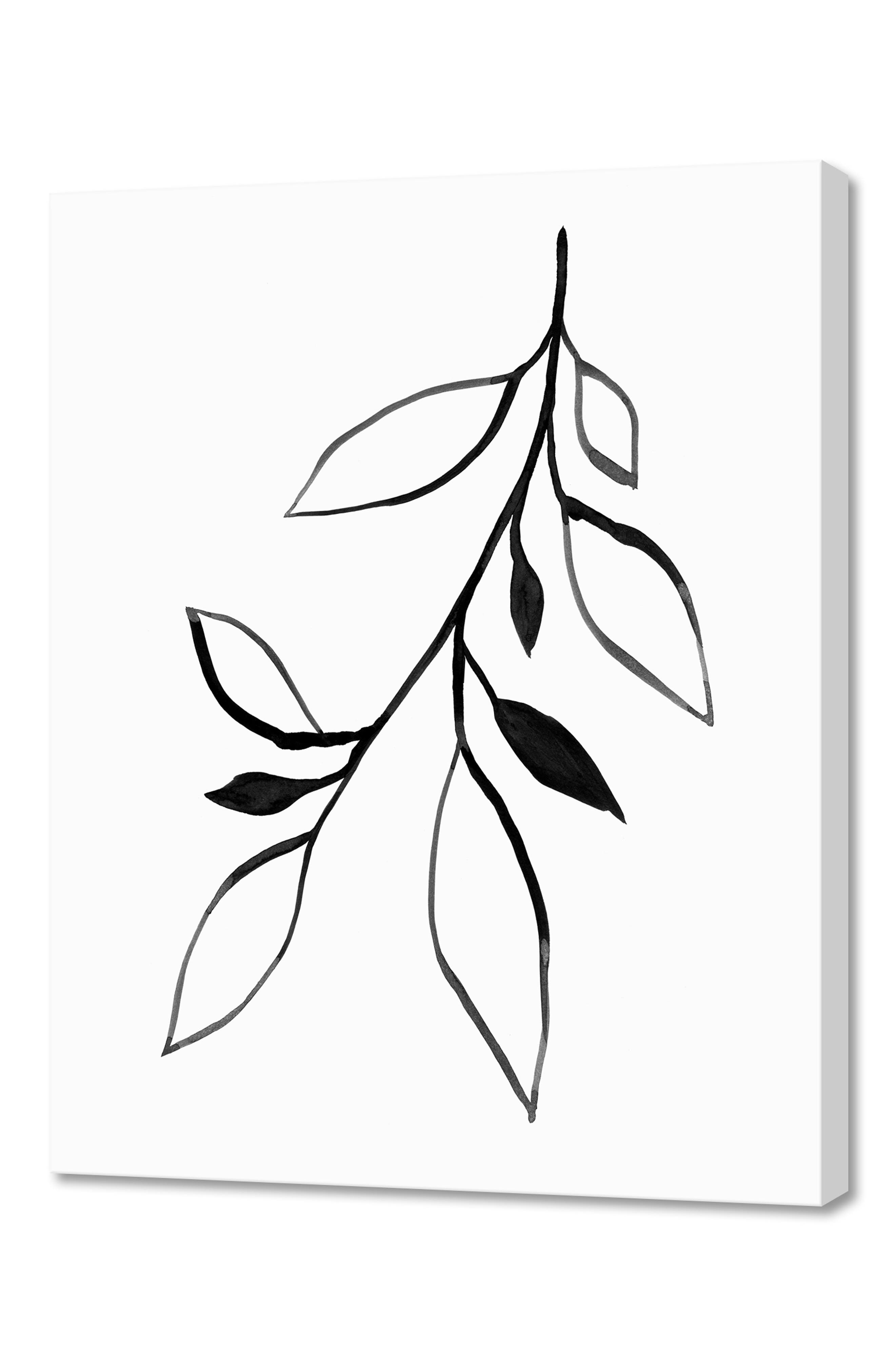CURIOOS Black Ink Botanical Line Art Print | Nordstromrack