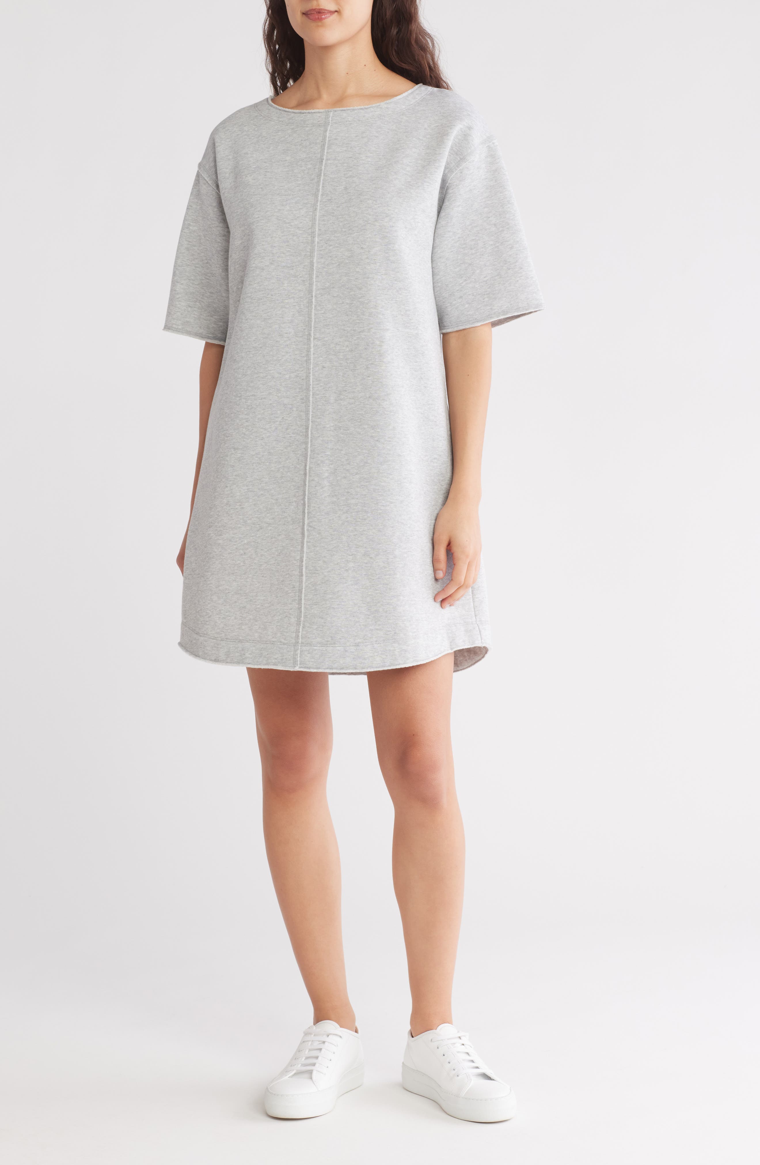 Melrose and Market Seamed Short Sleeve Shift Dress | Nordstromrack