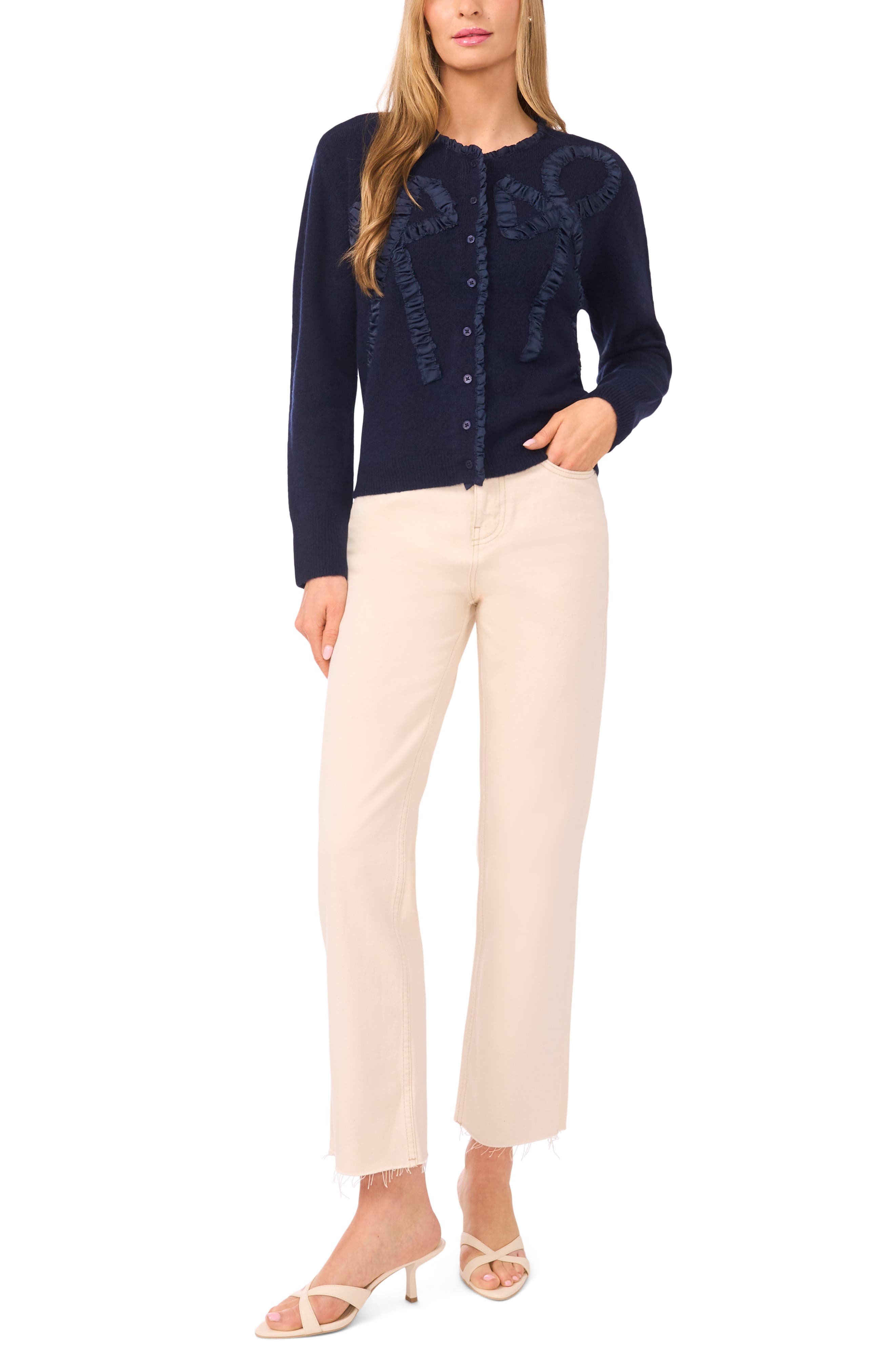 Ted Baker Ruffle Bow Cardigan | Nordstromrack