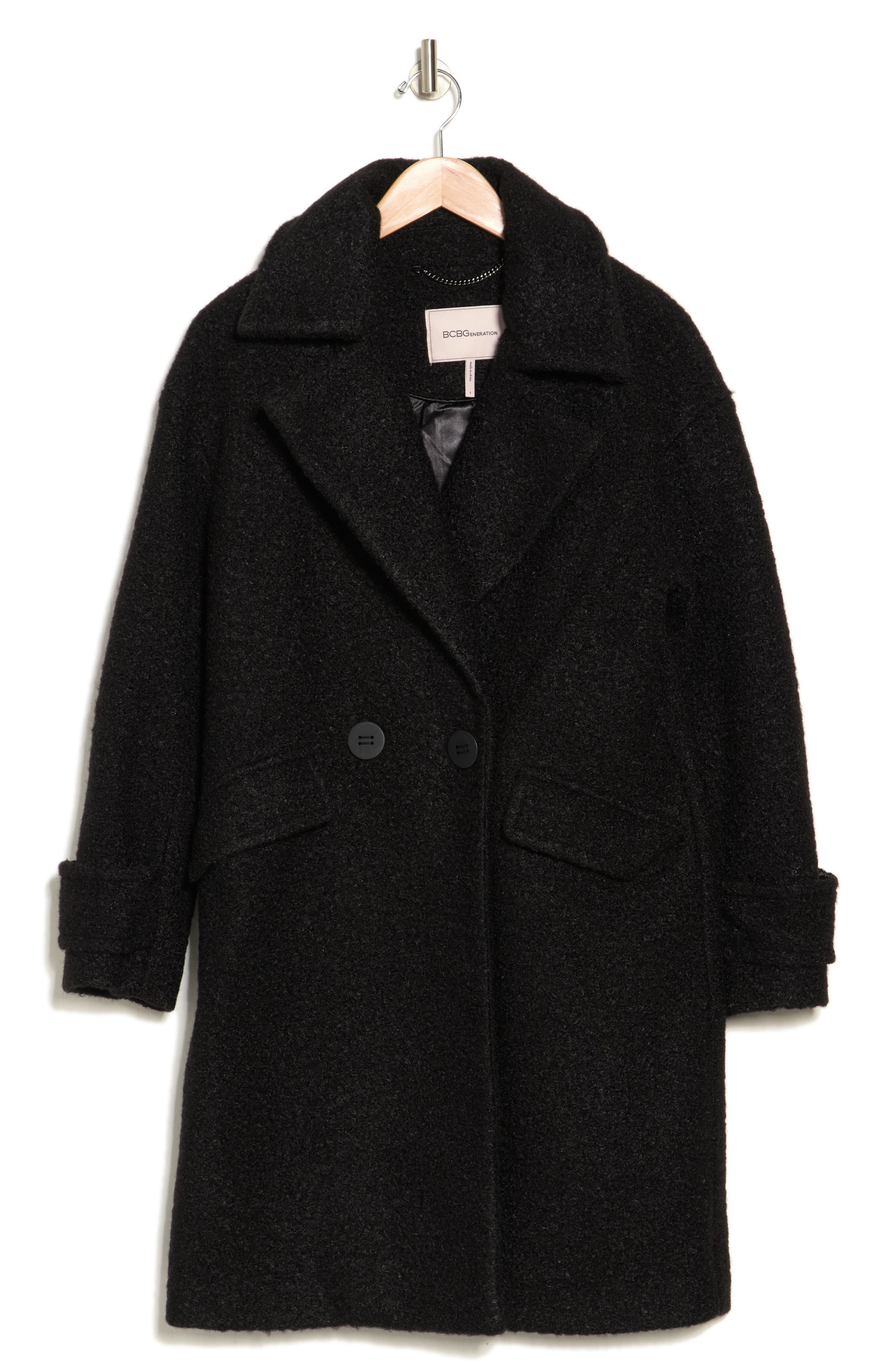 BCBGeneration Boucle Double Breasted Coat | Nordstromrack
