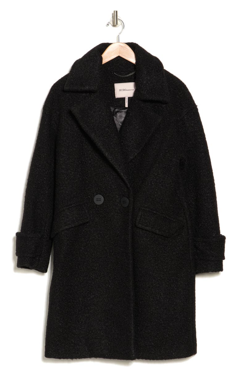 BCBGeneration Boucle Double Breasted Coat | Nordstromrack