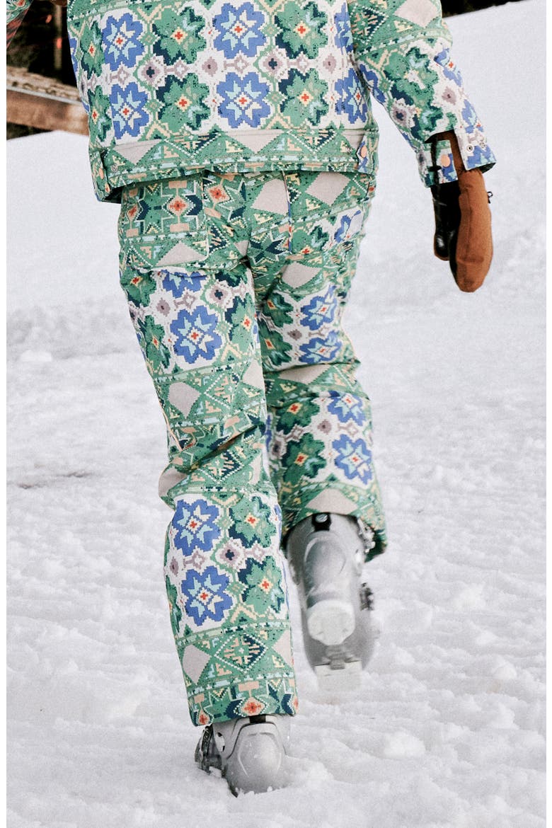 Free People FP Movement Bunny Slope Print Waterproof High Waist Ski ...