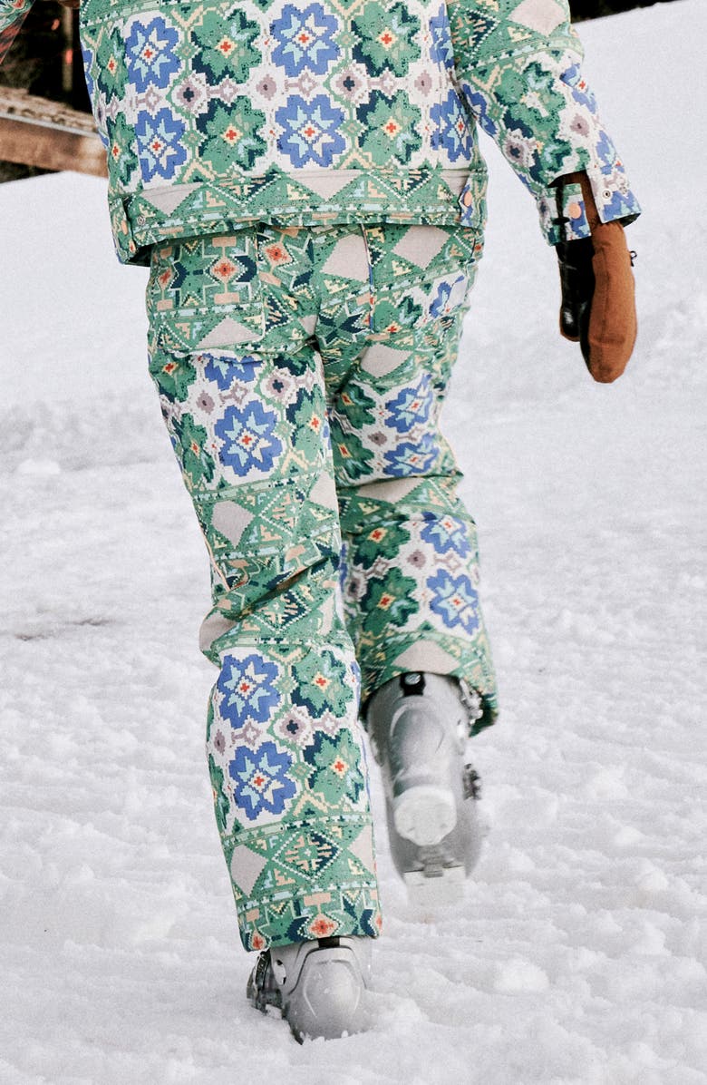 Free People FP Movement Bunny Slope Print Waterproof High Waist Ski ...