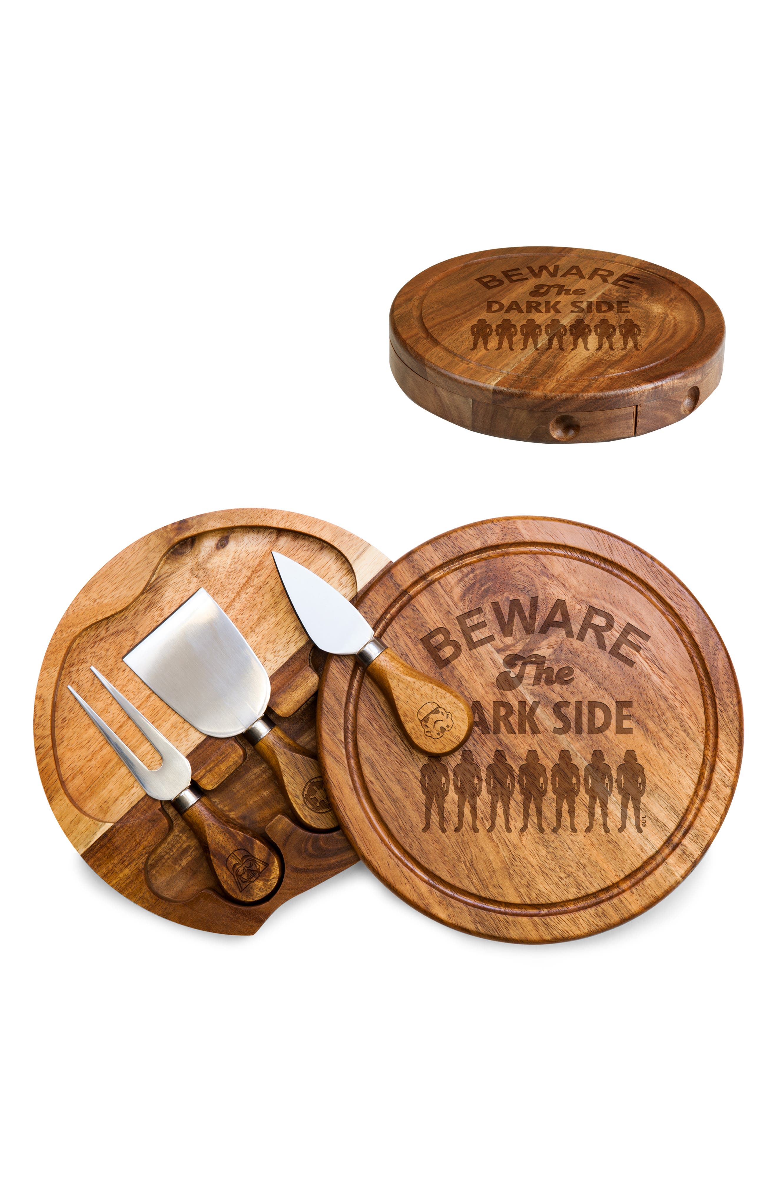 Picnic Time Star Wars Storm Trooper Cheese Board & Knives Set ...