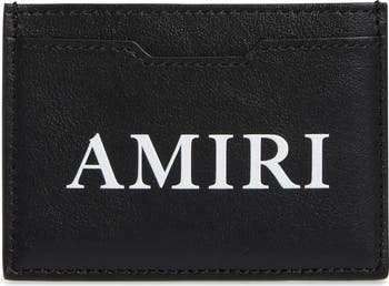 AMIRI Logo Leather Card Case | Nordstrom