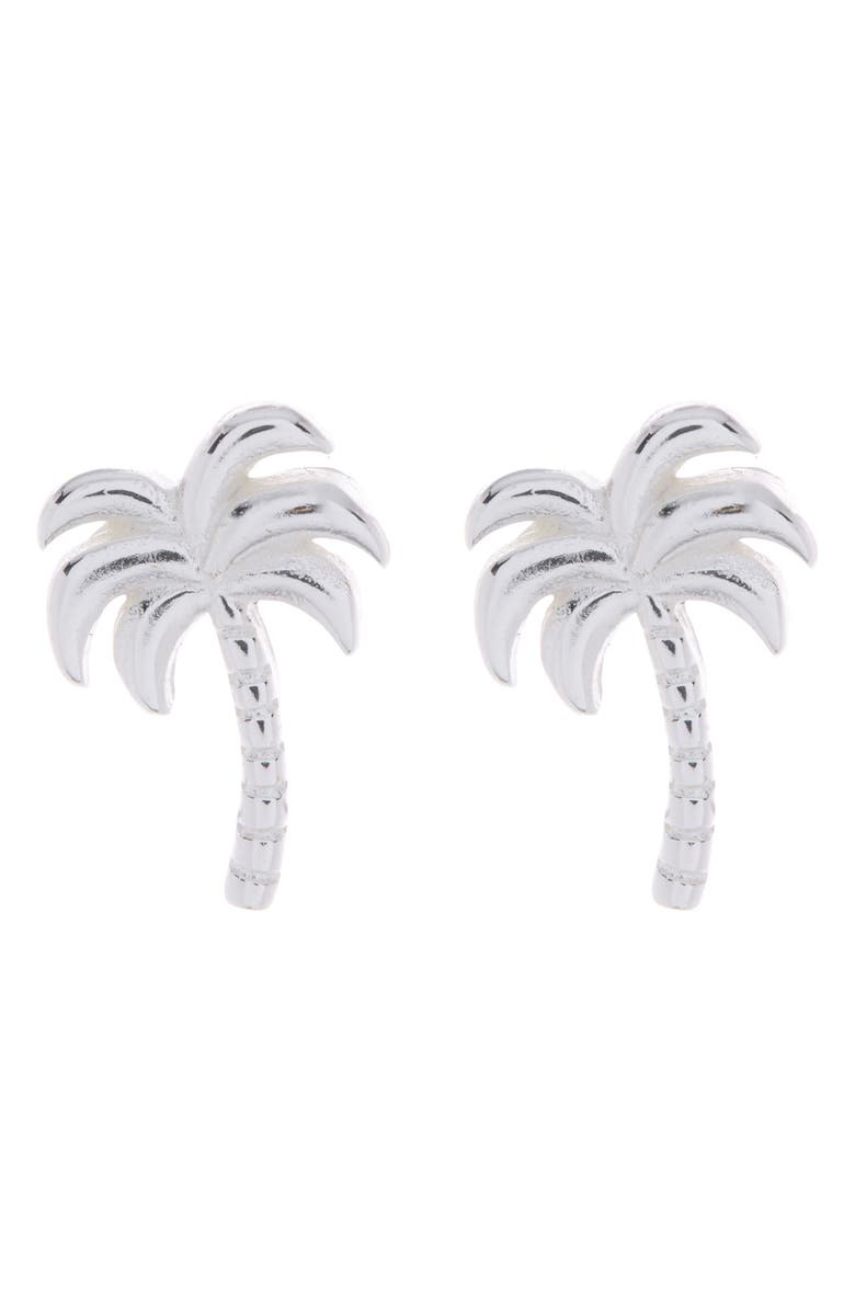 Argento Vivo Sterling Silver Sterling Silver Palm Tree Stud Earrings ...
