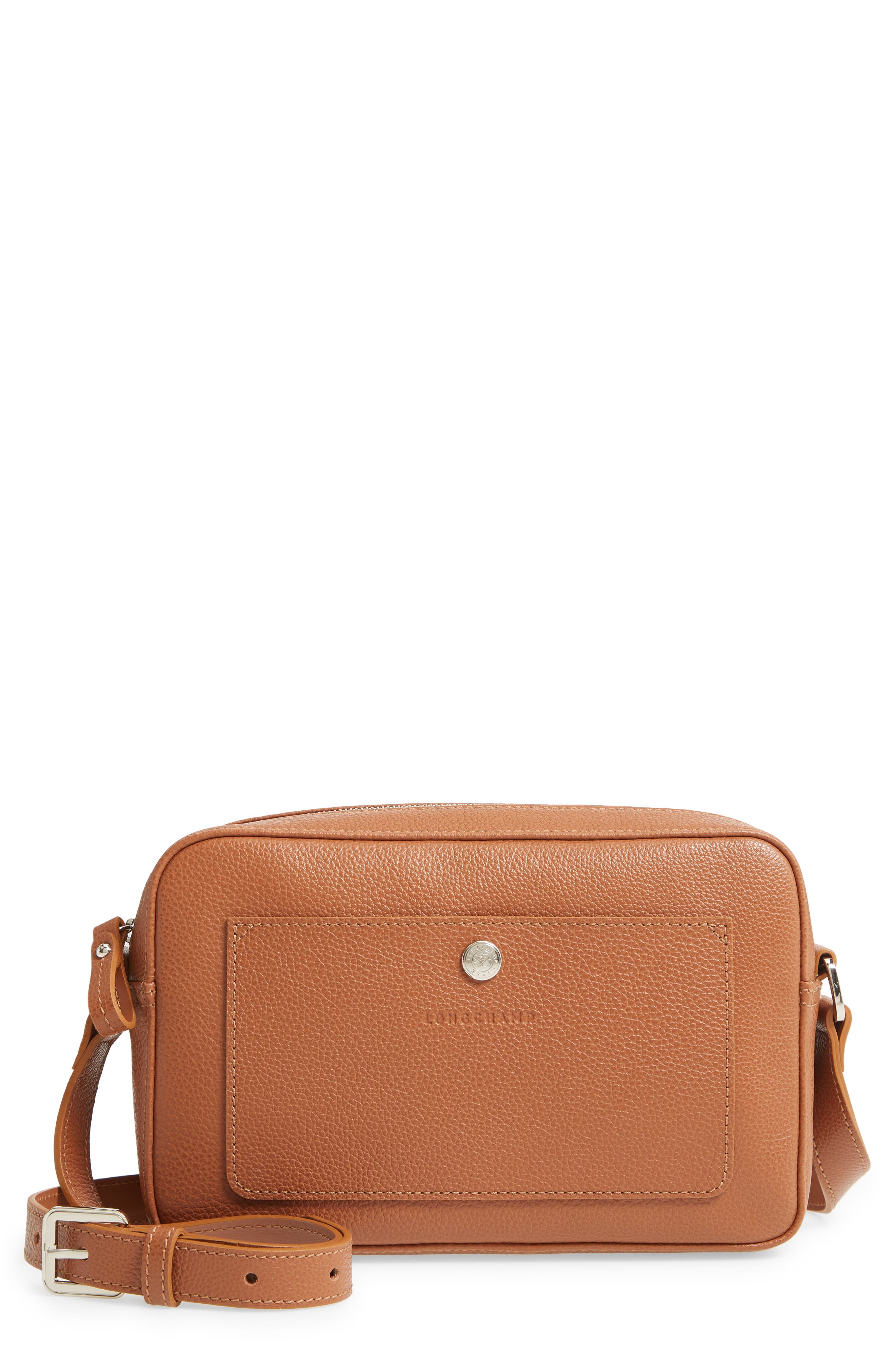 Longchamp Le Foulonné Leather Camera Crossbody Bag | Nordstromrack