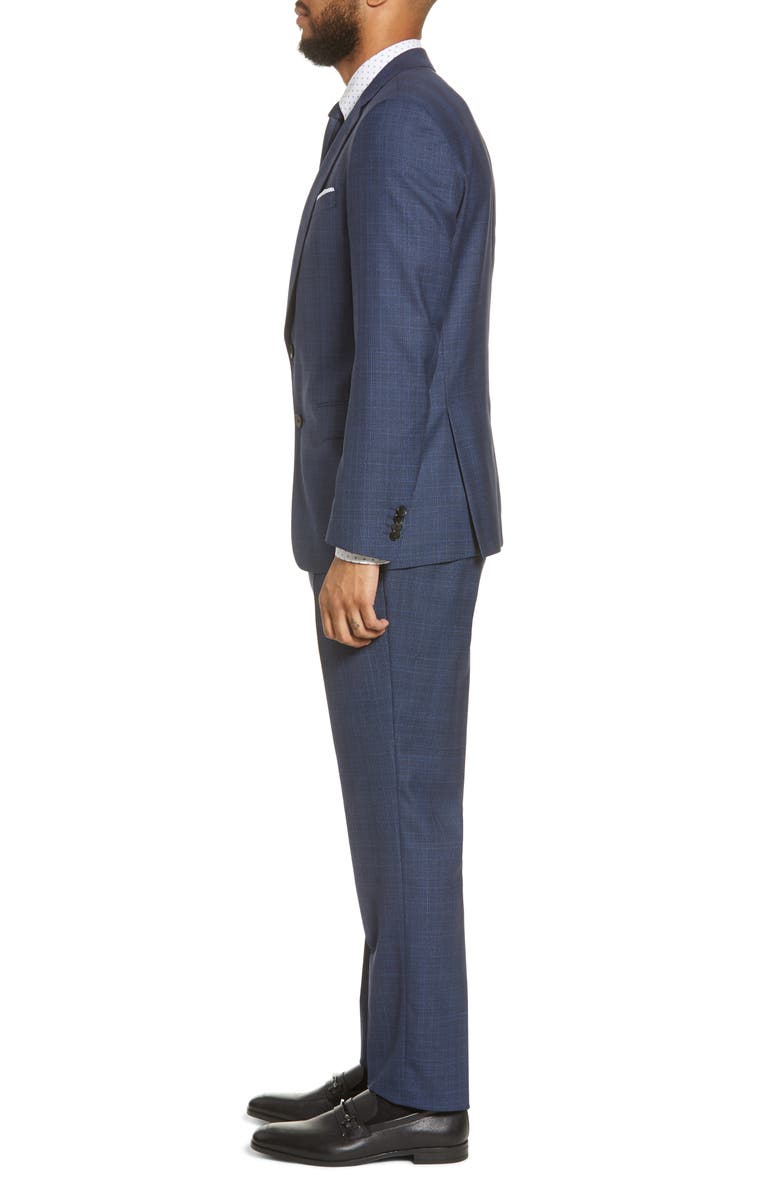 BOSS Trim Fit Plaid Wool Suit | Nordstrom