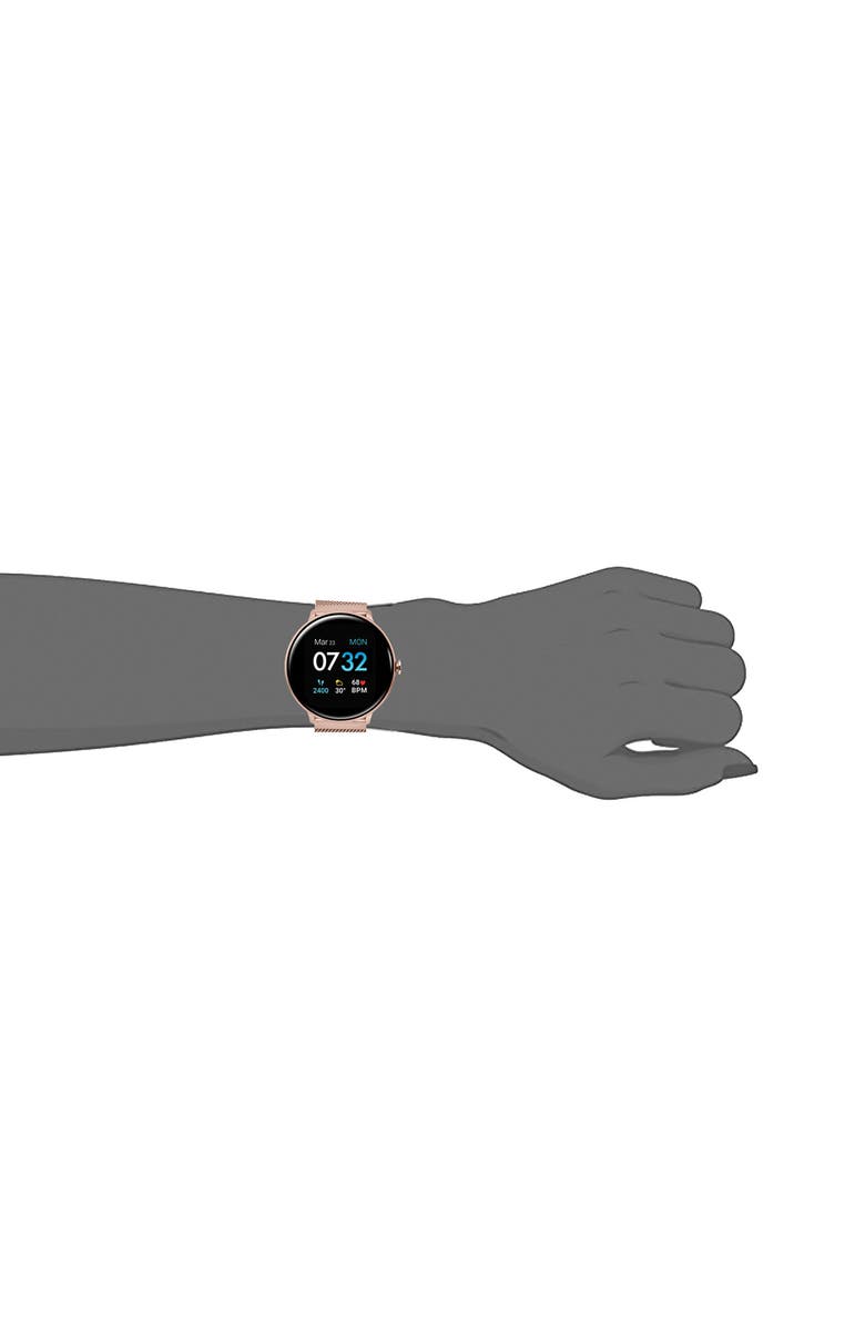 I TOUCH Sport 3 Rose Gold Case Mesh Strap Touchscreen Smartwatch, 45mm ...