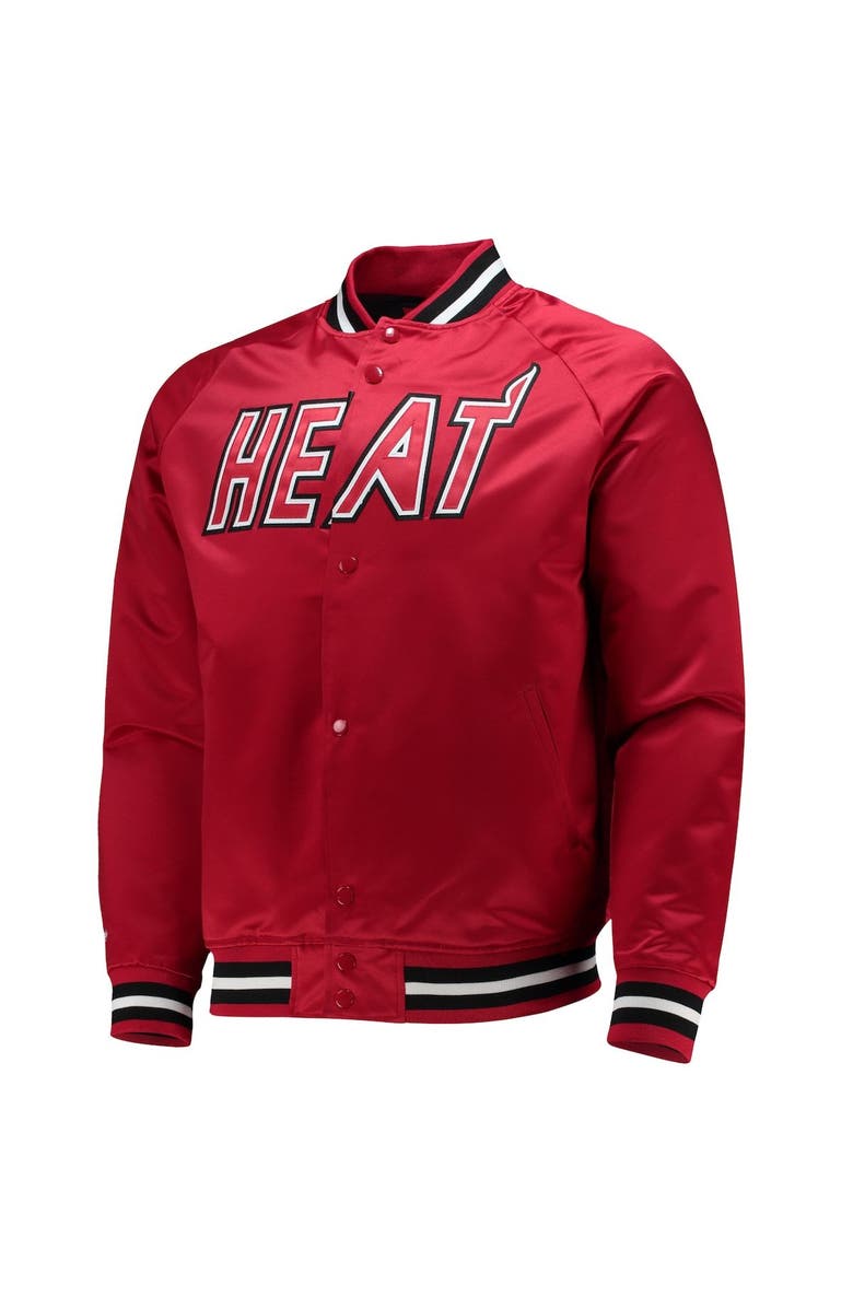 Mitchell & Ness Men's Mitchell & Ness Red Miami Heat Hardwood Classics ...