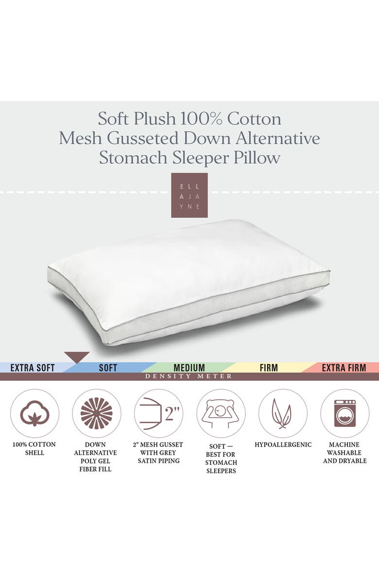 ELLA JAYNE HOME Cotton Mesh Gusseted Shell Soft Down Alternative ...