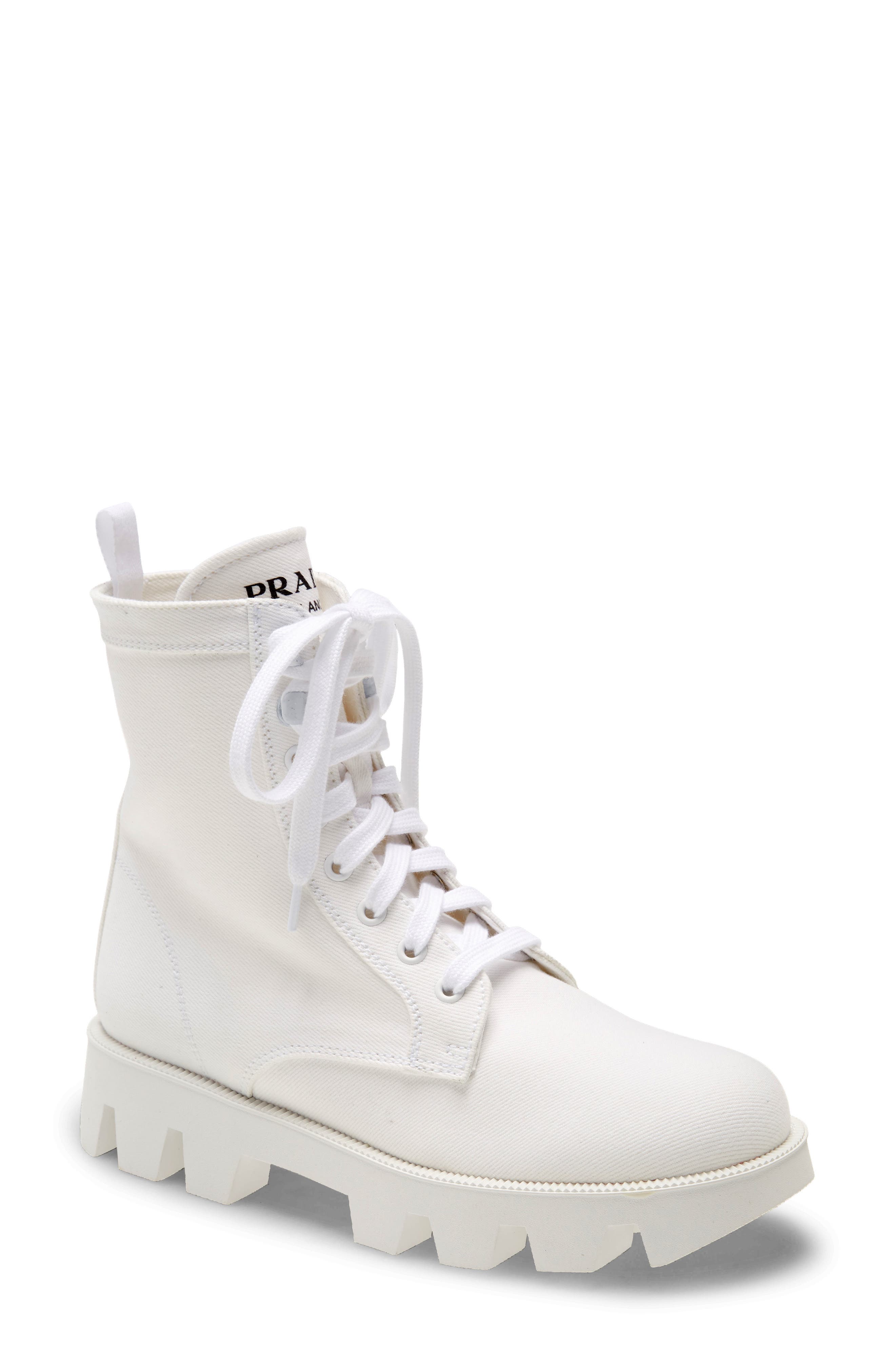 Prada Rocksand Combat Boot (Women) | Nordstrom