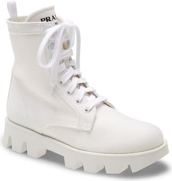 Prada Rocksand Combat Boot (Women) | Nordstrom