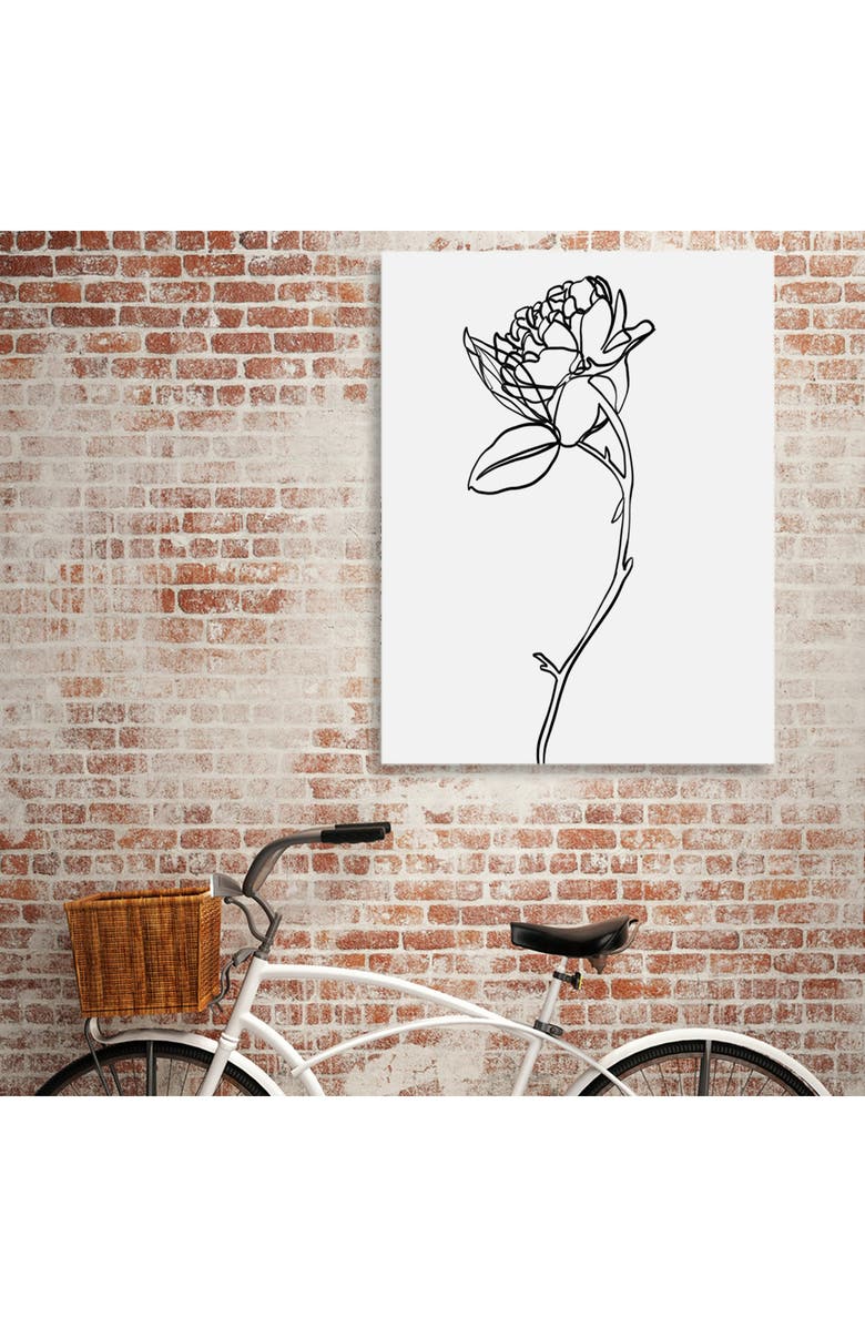CURIOOS Minimal Rose Flower Line Wall Art | Nordstromrack
