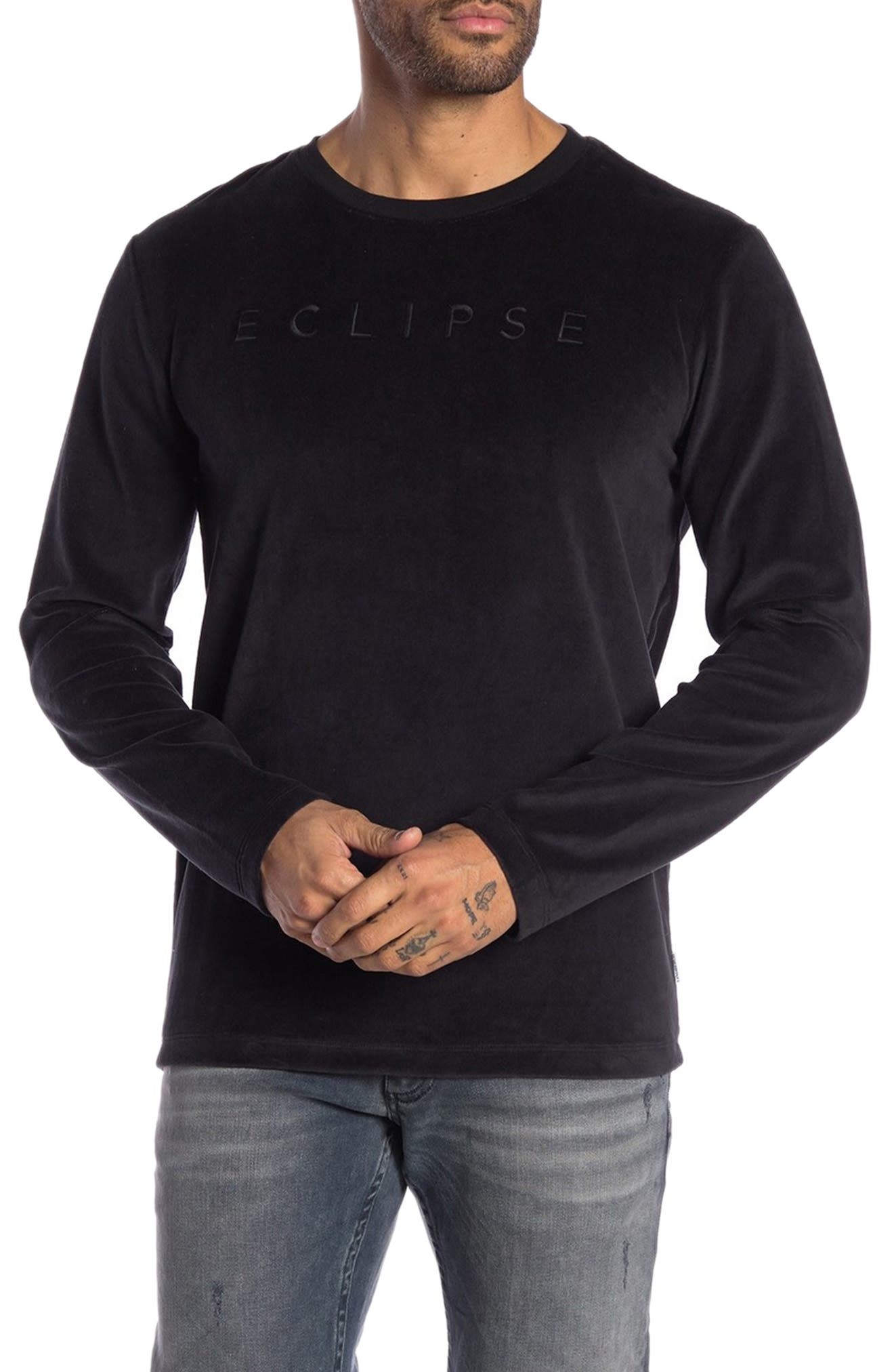 LINDBERGH Eclipse Embroidered Velvet Sweater | Nordstromrack
