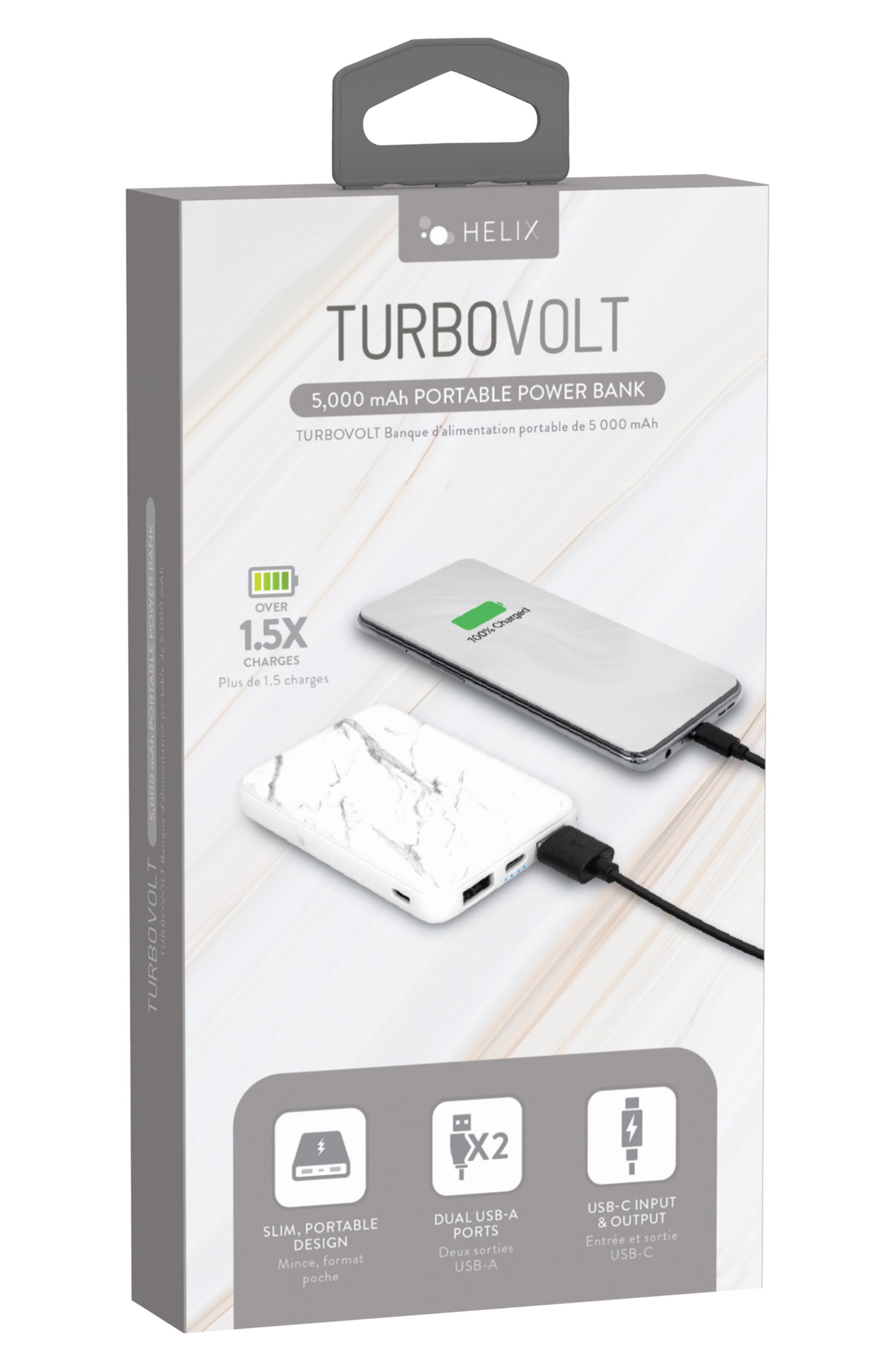 Helix Turbovolt 5000mAh Marble Power Bank | Nordstromrack
