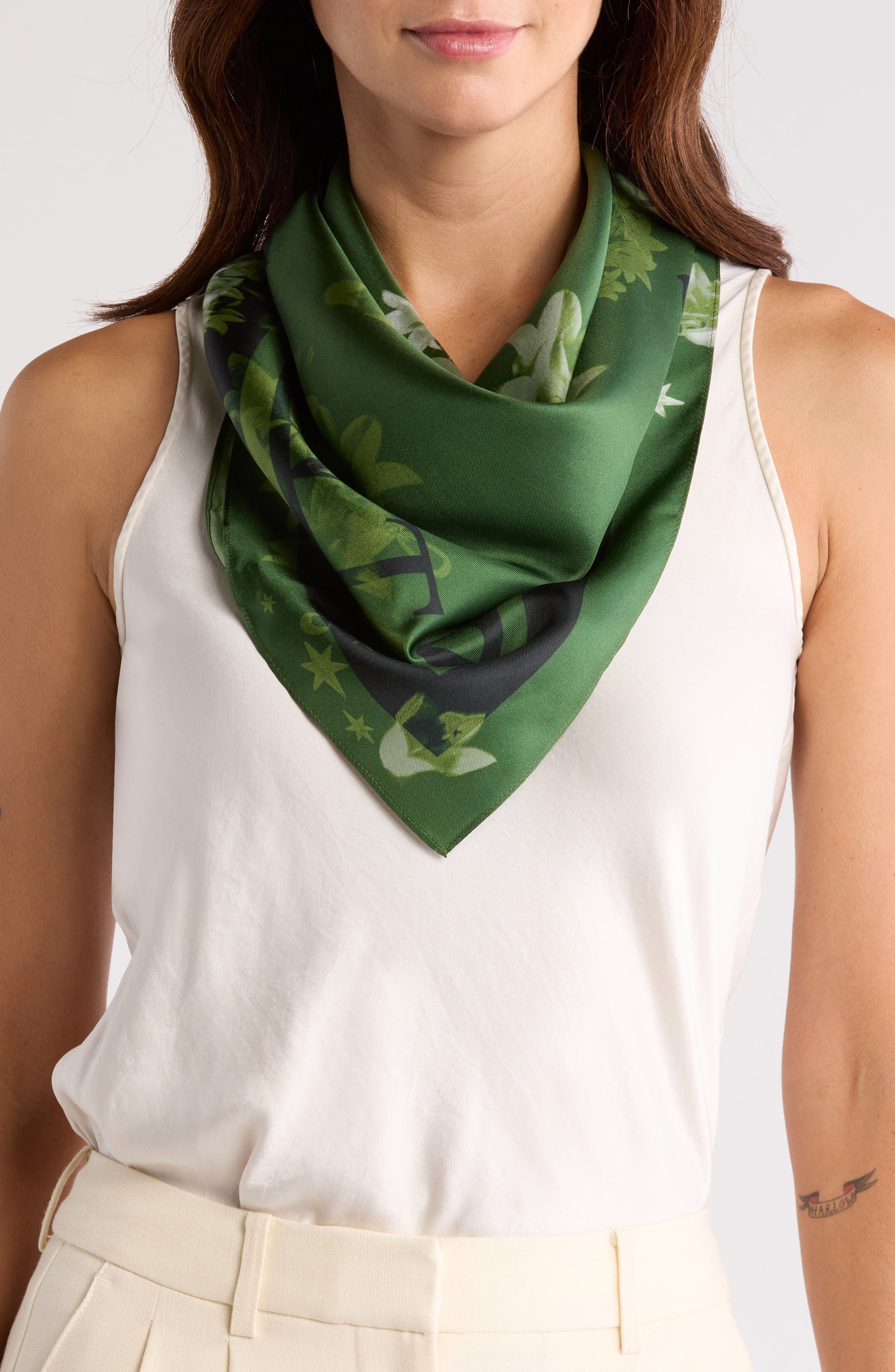 AllSaints Stargazer Silk Scarf | Nordstromrack