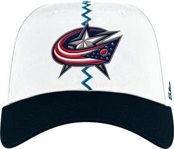 adidas Men's adidas White Columbus Blue Jackets Reverse Retro 2.0 Flex ...