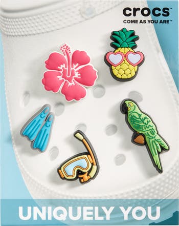 Jibbitz Tropical Resort Assorted 5-Pack Jibbitz Shoe Charms | Nordstrom